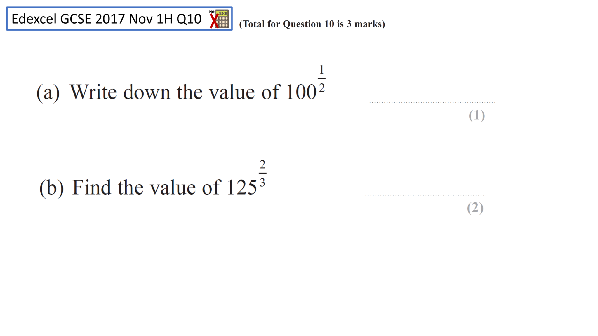 Edexcel 2017 Nov 1H Q10 - Wio | Work It Out