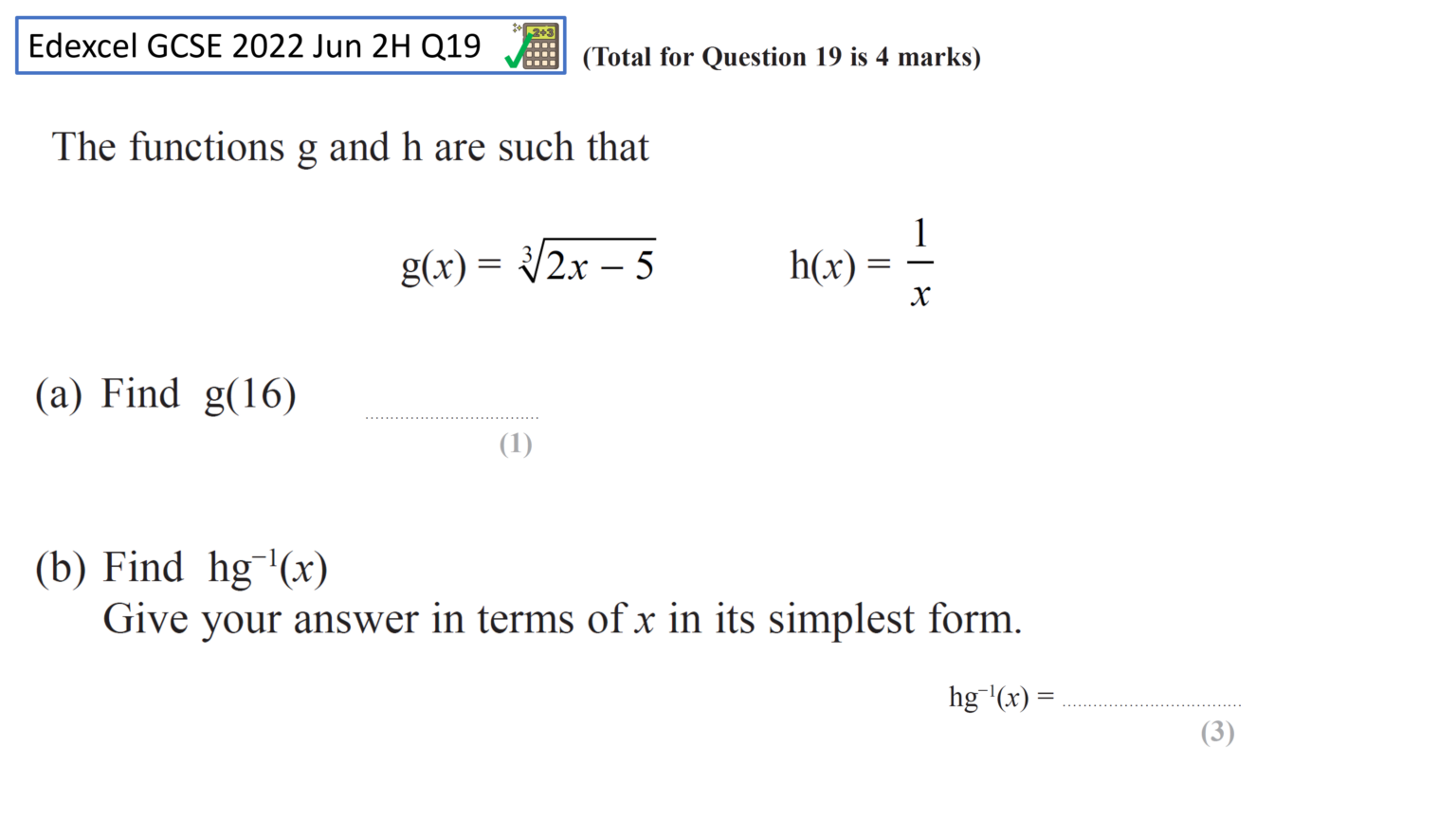 Edexcel 2022 Jun 2H Q19 - Wio | Work It Out
