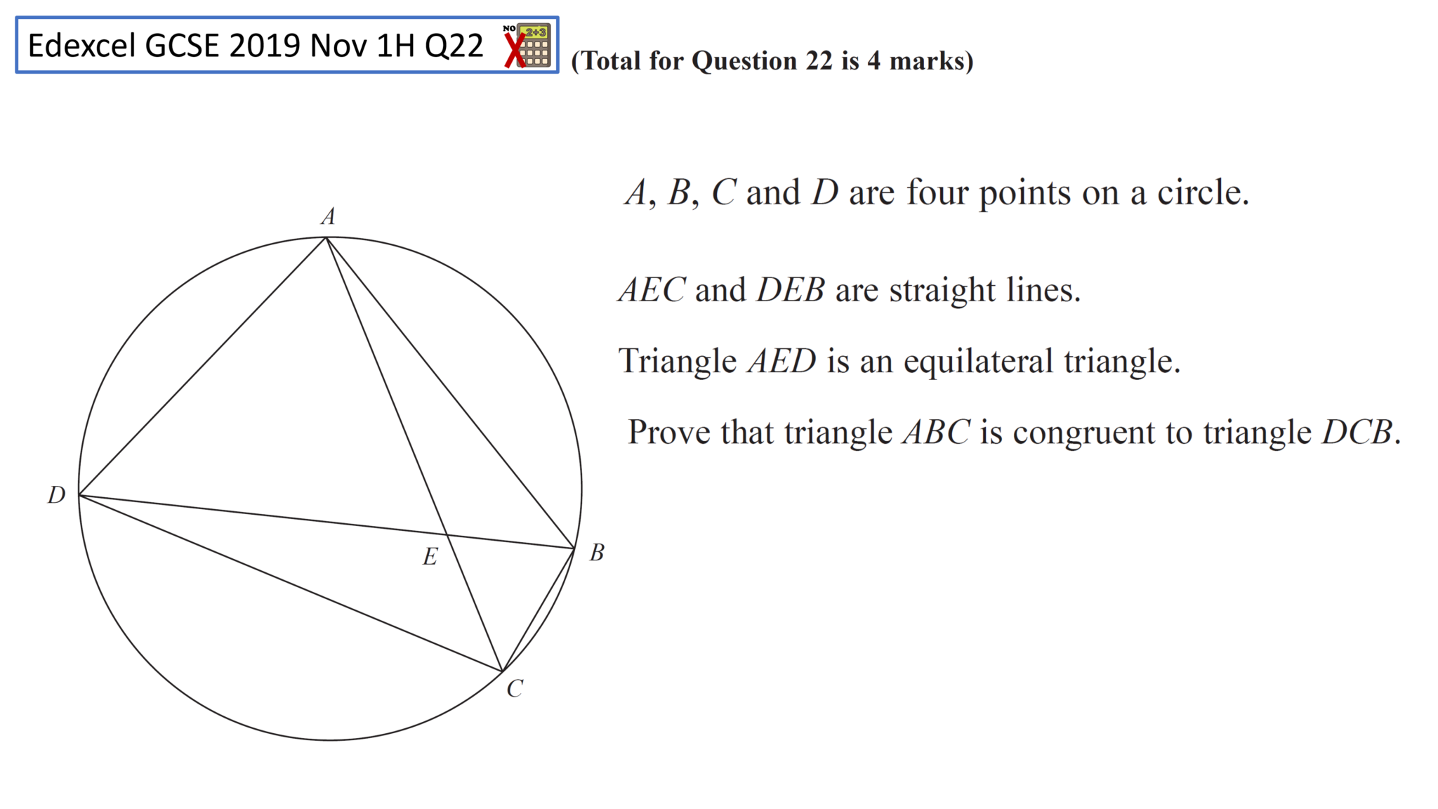 Edexcel 2019 Nov 1H Q22 - Wio | Work It Out
